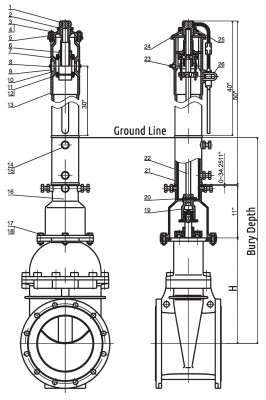 IPO888 Vertical Type Indicator Post | Fivalco - Leading Valves Manufacturer