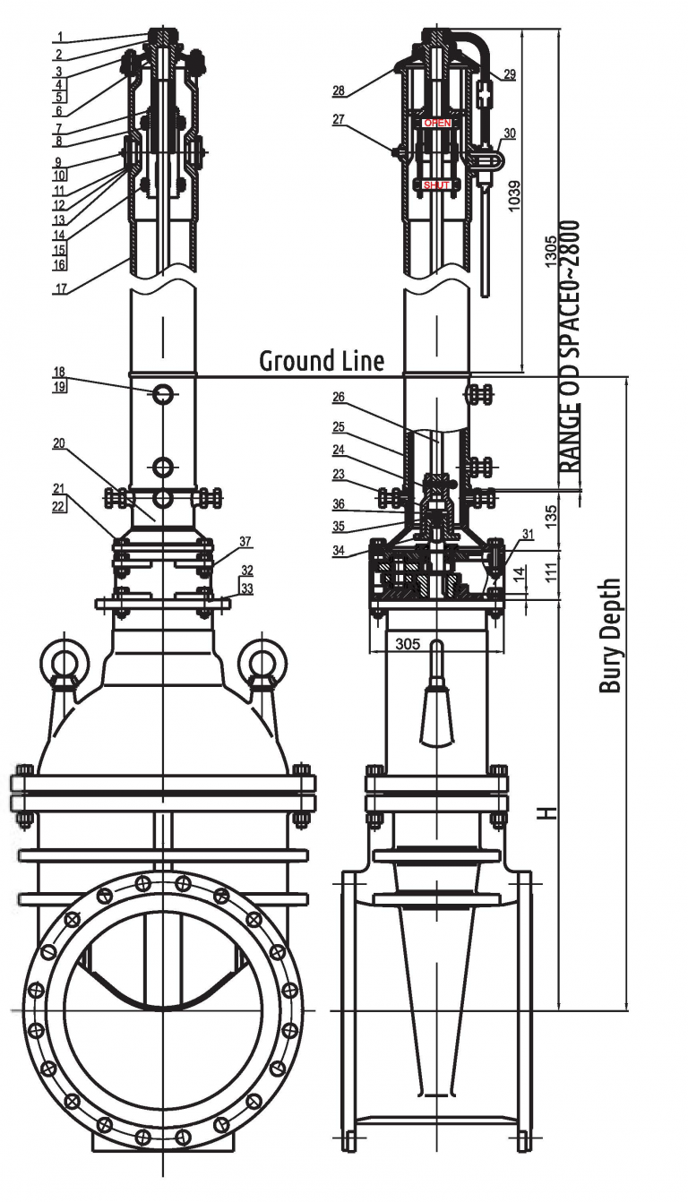 IPOL888 Vertical Type Large Indicator Post | Fivalco - Leading Valves ...