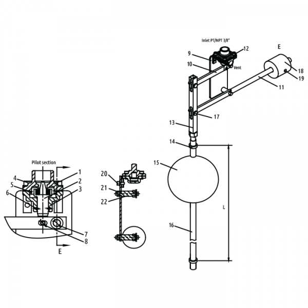 F63-FBF BI-LEVEL FLOAT VALVE | Fivalco - Leading Valves Manufacturer